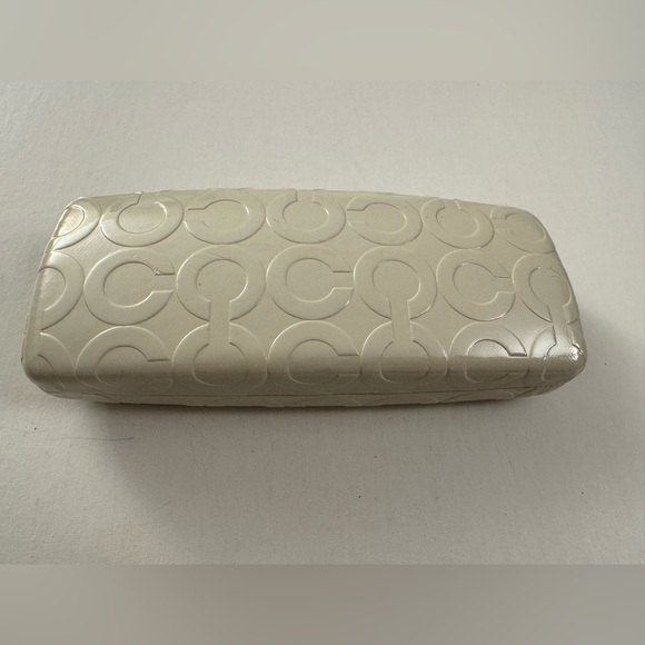 Coach | Accessories | Coach Hard Clam Shell Eye Glass Case White ...